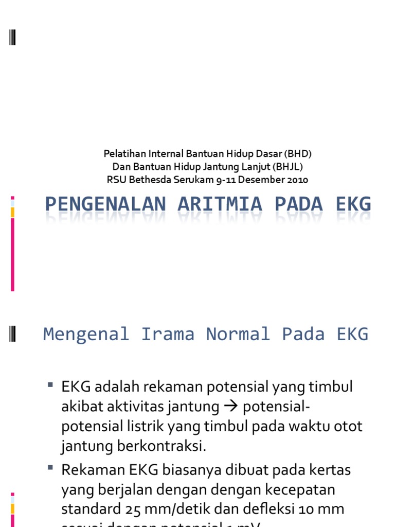 Pengenalan Aritmia Pada EKG | PDF