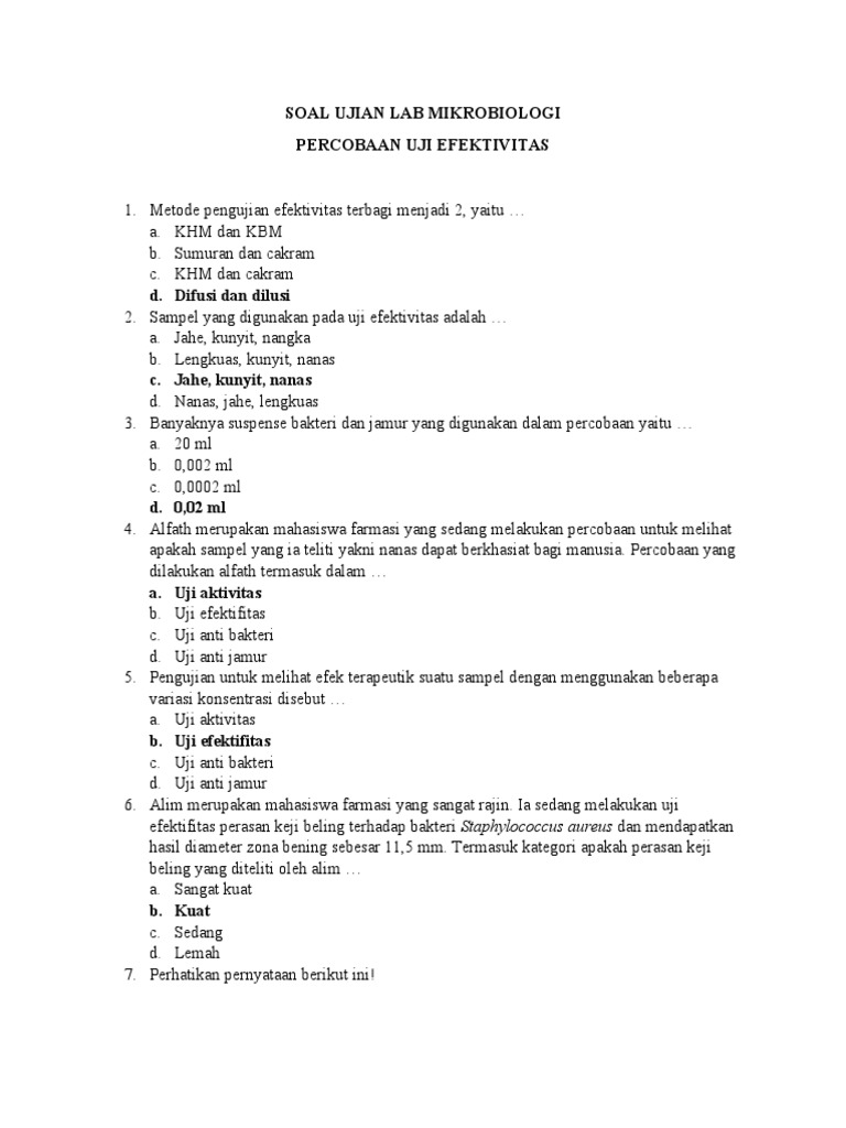 Soal Ujian Lab Materi 6 | PDF