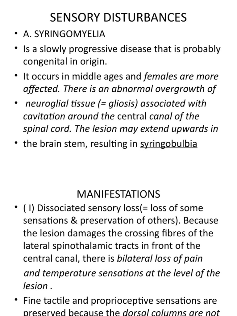Sensory Disturbances | PDF | Basal Ganglia | Striatum