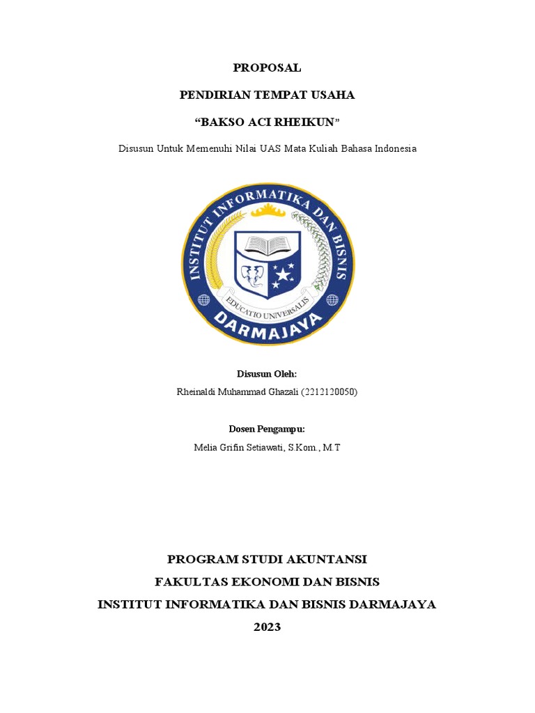 Proposal Uas Aldi.. | PDF