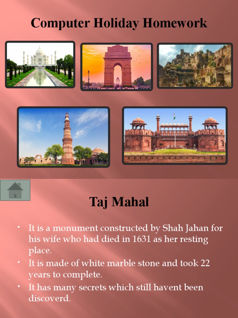 Computer Holiday Homework | PDF