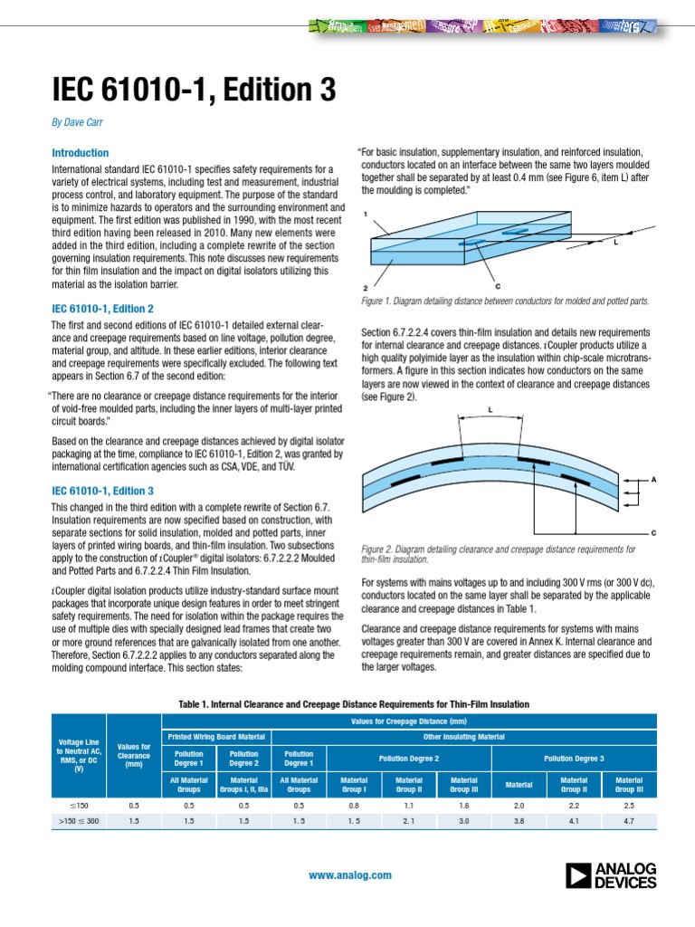 Iec 61010 1 Edition 3 | PDF | Insulator (Electricity) | Thin Film