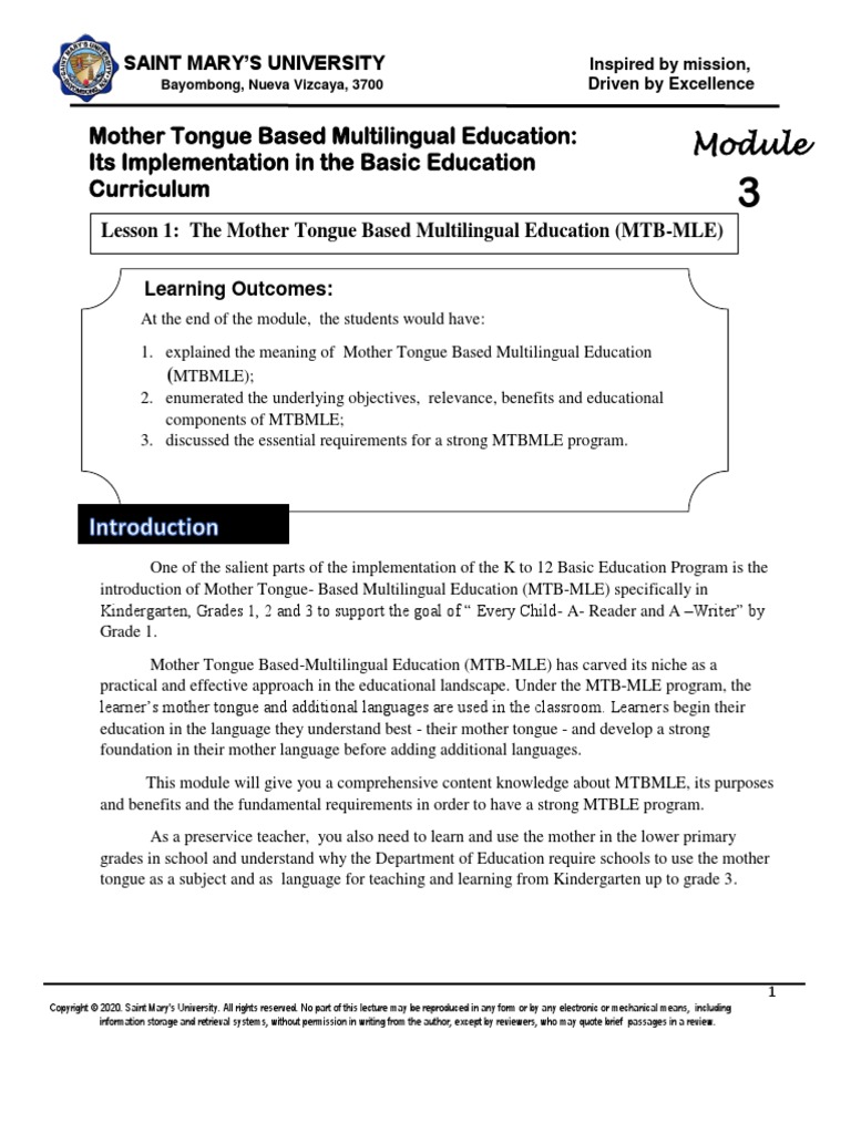 Module 3 Lesson 1 | PDF | Second Language | Fluency