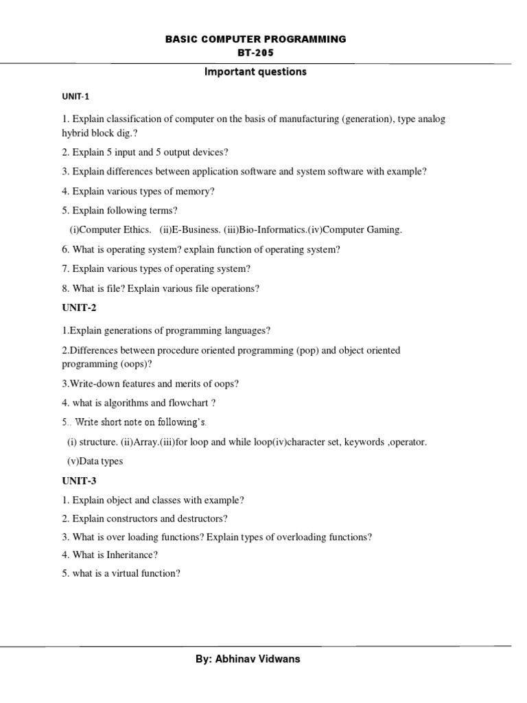 Important Ques For BT205 and Assignment Ques Set | PDF | Cloud ...