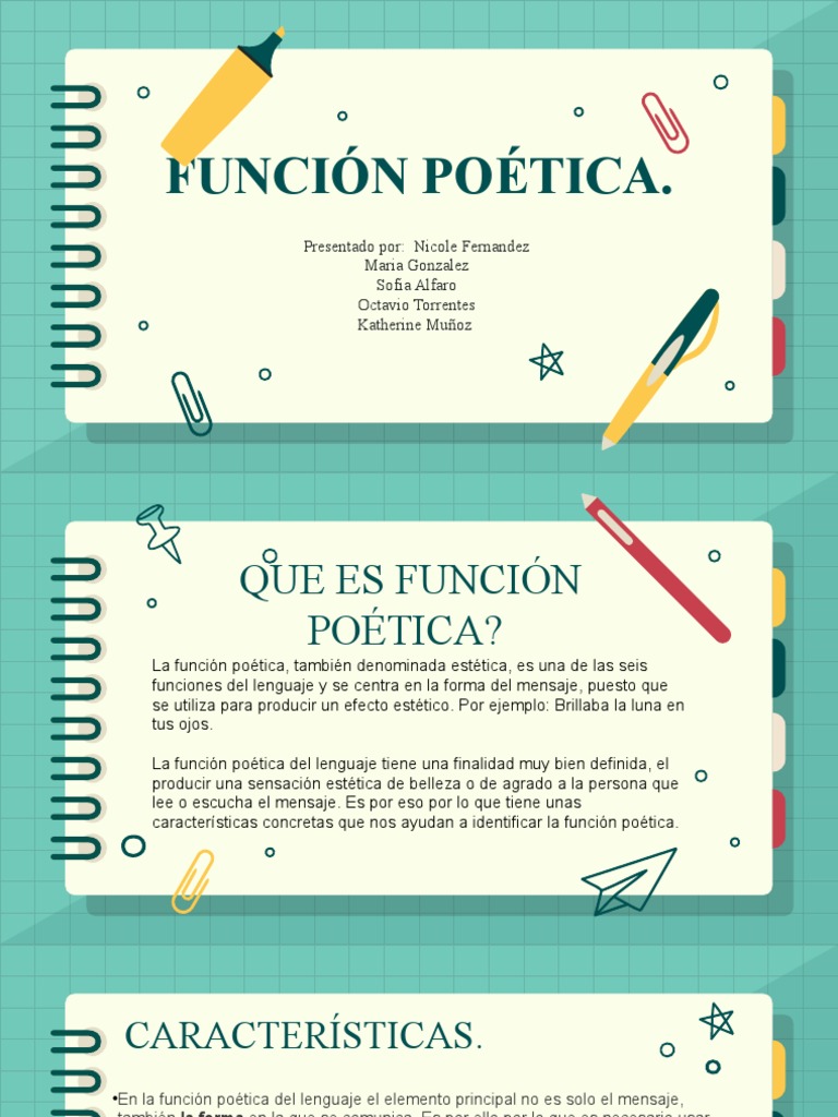 Funcion Poetica. | PDF