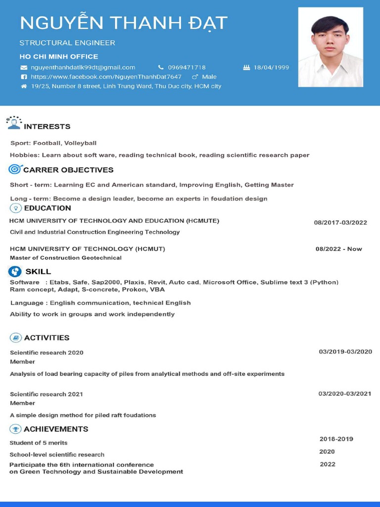 Nguyen Thanh Dat CV | PDF Nguyen Thanh Dat CV | PDF