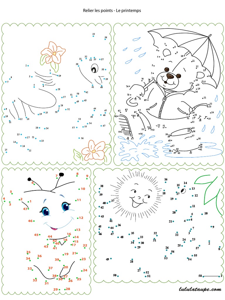 Relier Les Points Printemps | PDF | Échecs