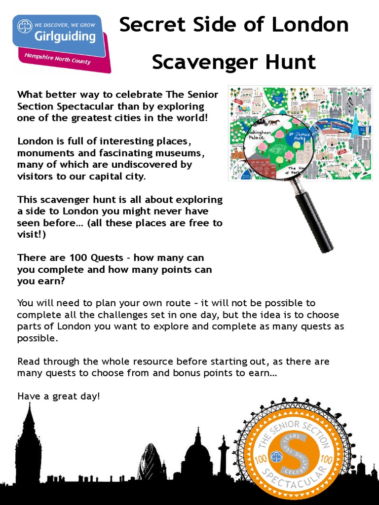 Free London Scavenger Hunt Guide | PDF | London