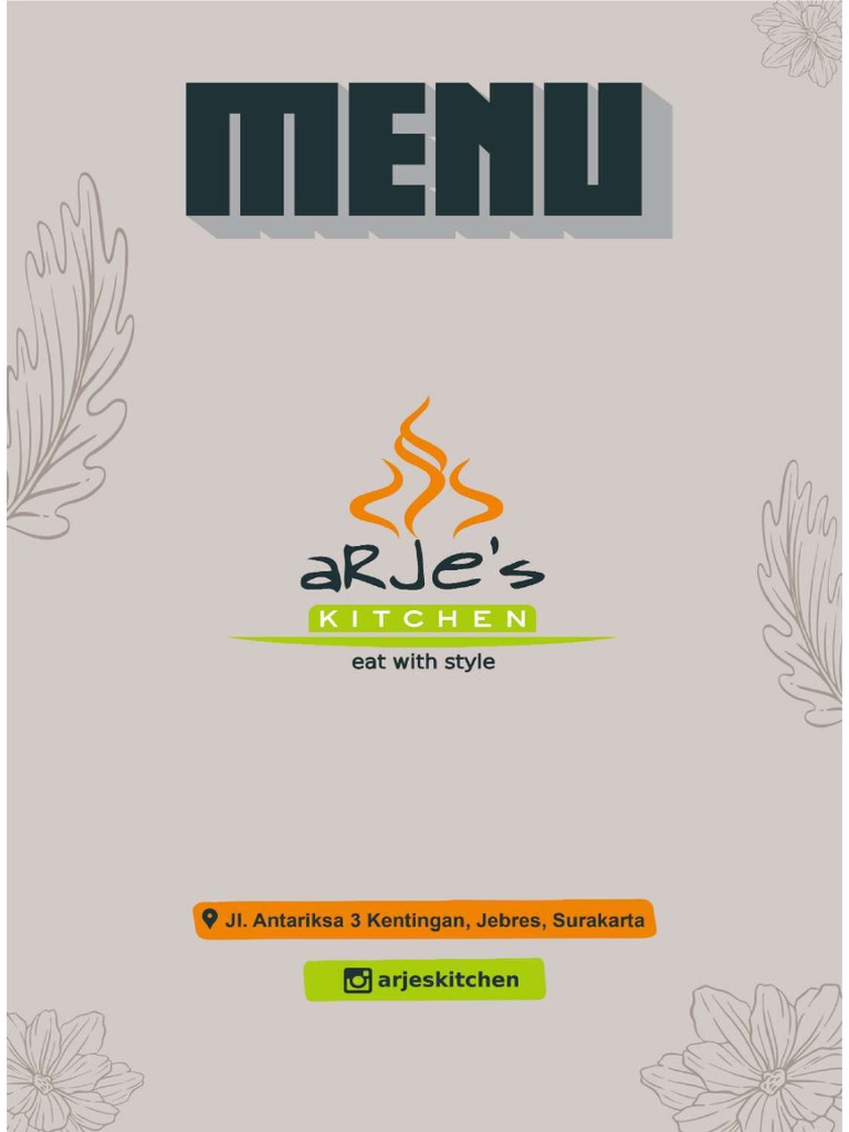 Menu Arjes 2023 | PDF