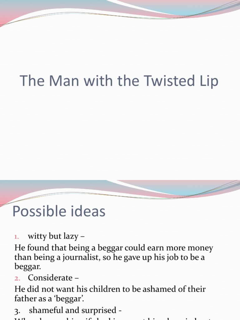 The Man With The Twisted Lip | PDF
