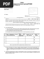 SCSS Account Opening Form for Seniors | PDF | Identity Document | Government And Personhood