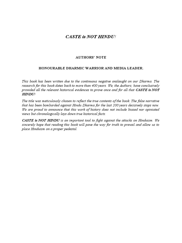 Authors' Note | PDF | Social Science | General Fiction
