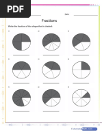 Identifying Similar and Dissimilar Fractions Worksheet 1 | PDF