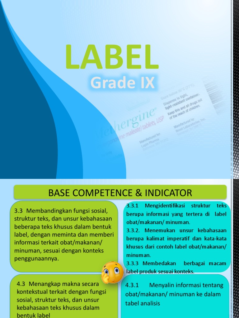 Analisis Label Obat dan Makanan | PDF