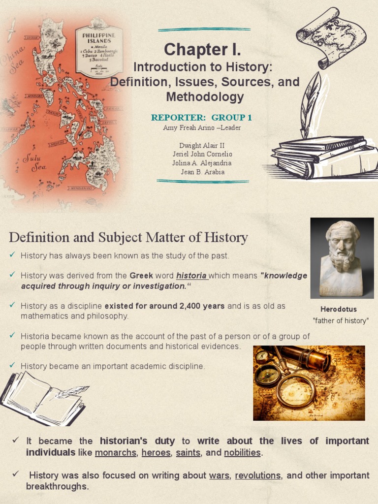 Introduction To History Definition, Issues, Sources, and Methodology ...