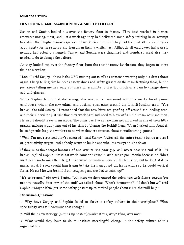 Mini Case Study | PDF
