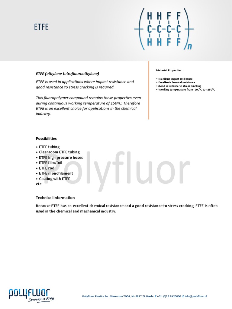 Datasheet Etfe Uk | PDF | Electrical Resistance And Conductance ...