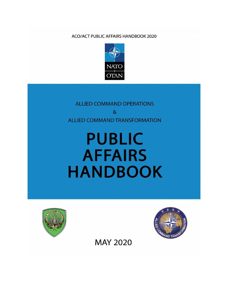01.public Affairs - Handbook | PDF | Nato | Strategic Communication