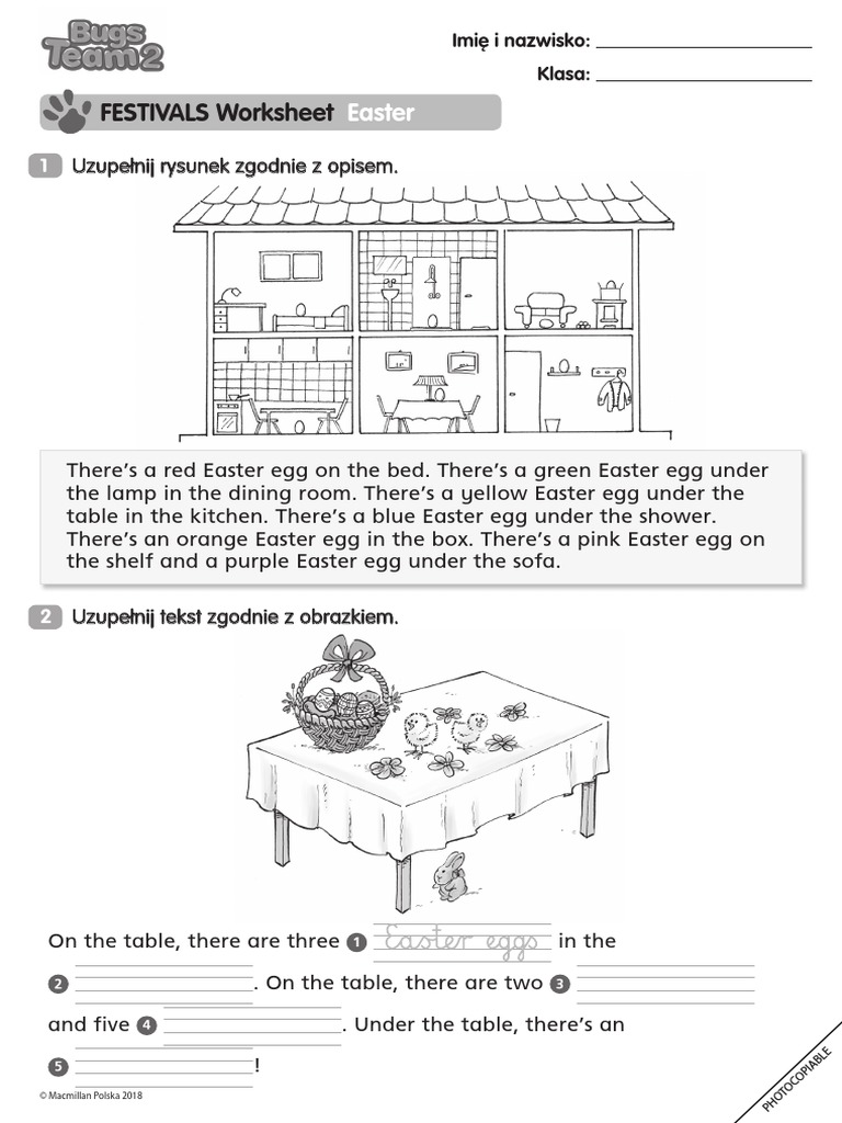 Easter Egg Hunt Worksheet | PDF