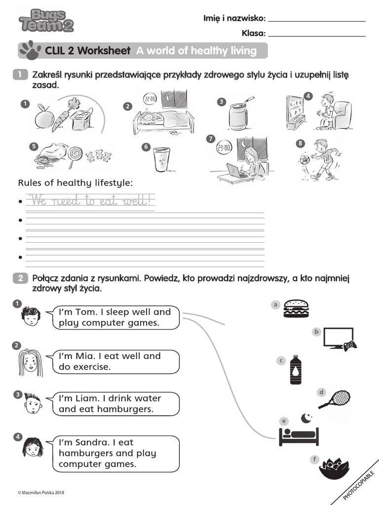 Bt2 Clil 2 PB Worksheet | PDF