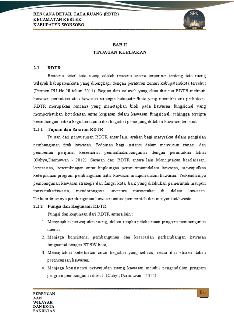 BAB II Tinjauan Kebijakan | PDF