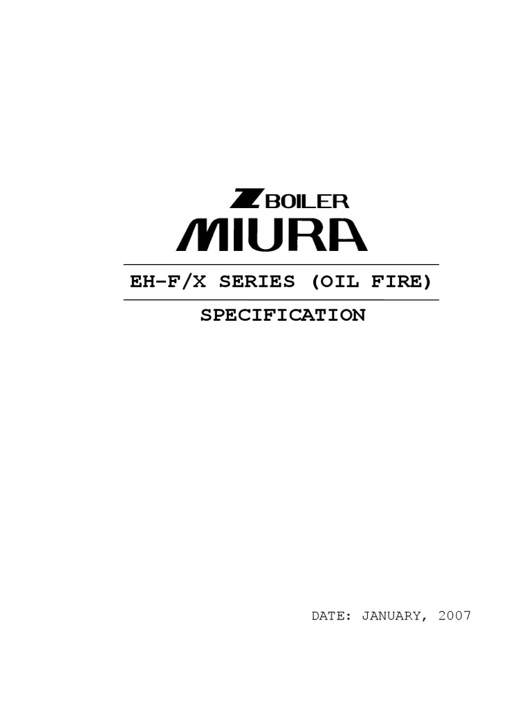 Specification Eh | PDF | Boiler | Combustion