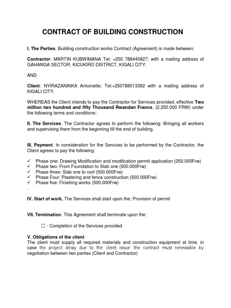 CONTRACT | PDF