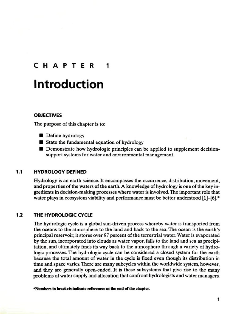 01.introduction To HYDROLOGY - Chapter1.Compressed | PDF | Discharge (Hydrology) | Hydrology