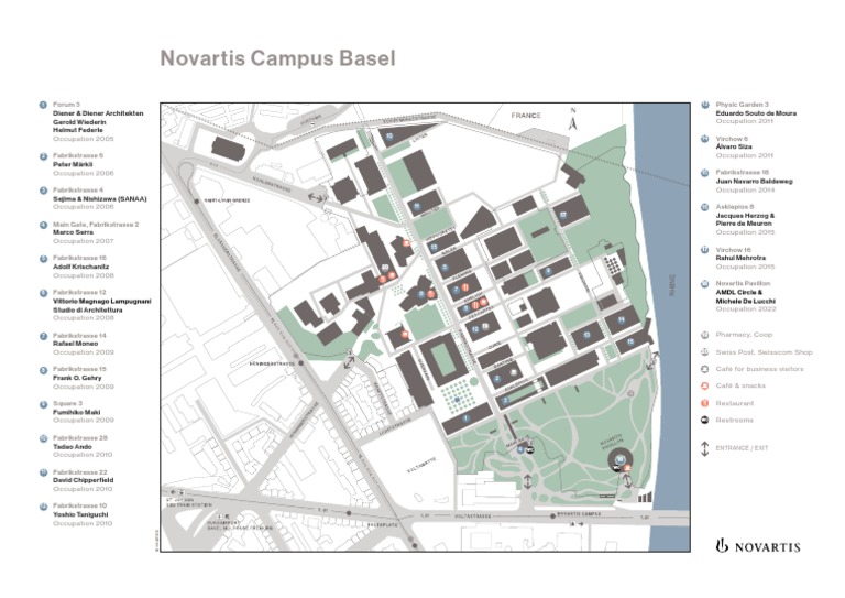 Novartis Campus Basel Map en | PDF | Switzerland | Arts Awards
