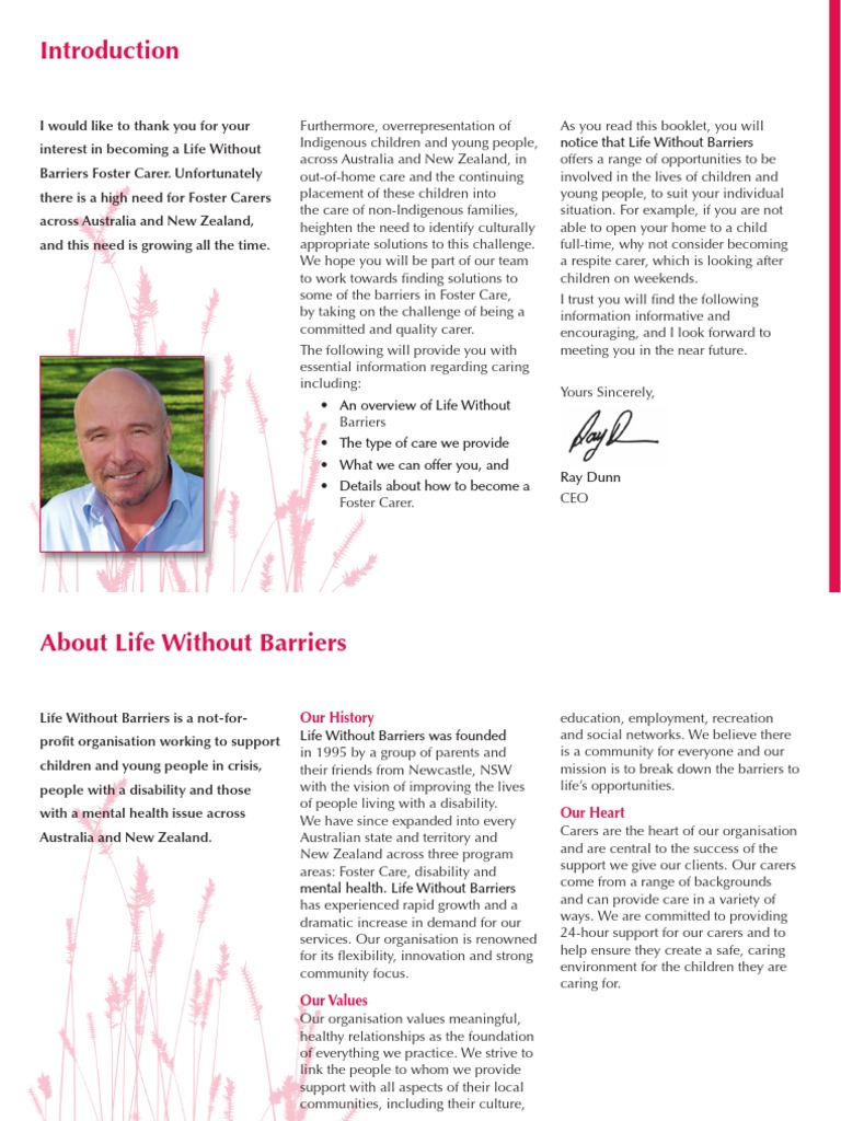 Carer Information Booklet | PDF | Caregiver | Foster Care