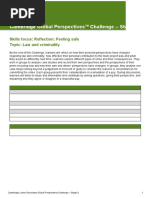 AICE Global Perspectives Component 2 Guide | PDF | Essays | Argument