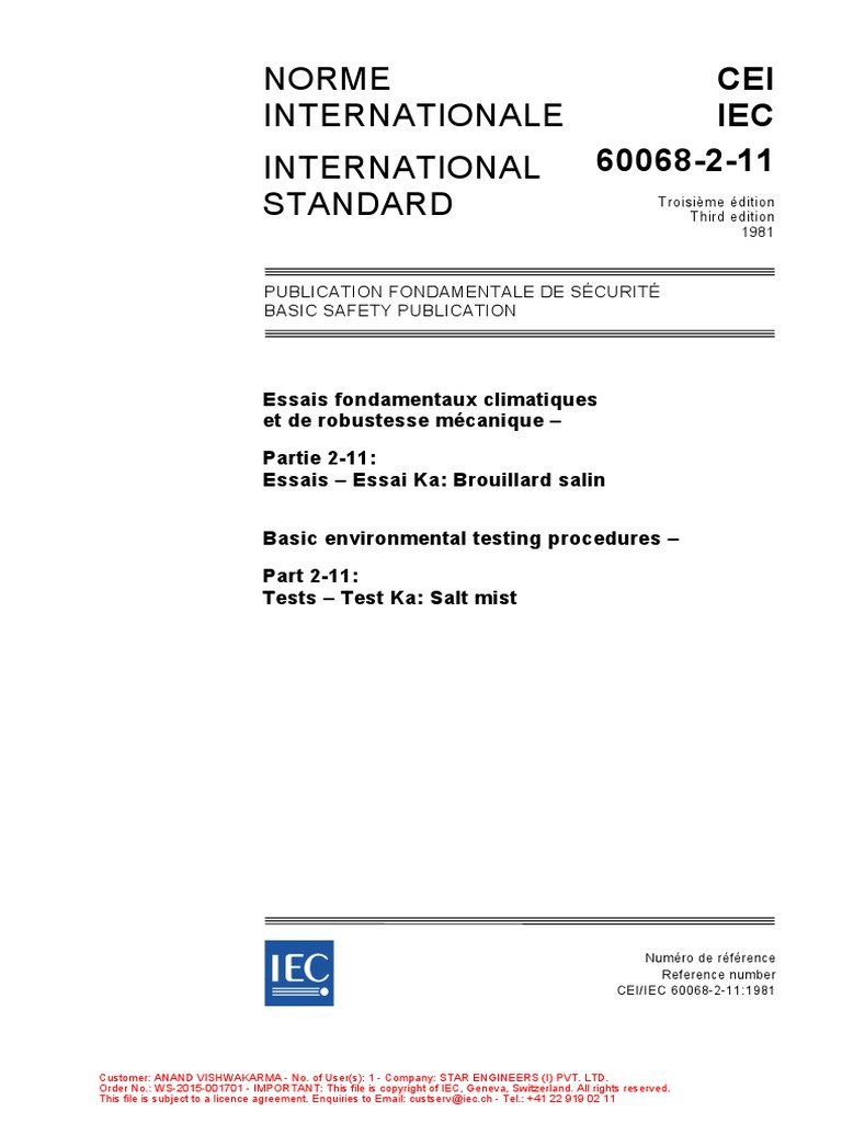 2.basic Environmental Testing Procedures - Part 2-11 Tests - Test Ka ...