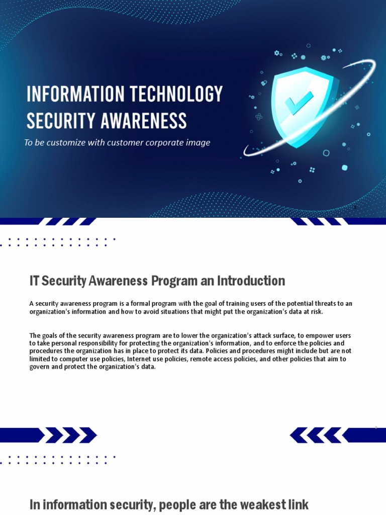 IT Security Awareness | PDF | Security | Computer Security