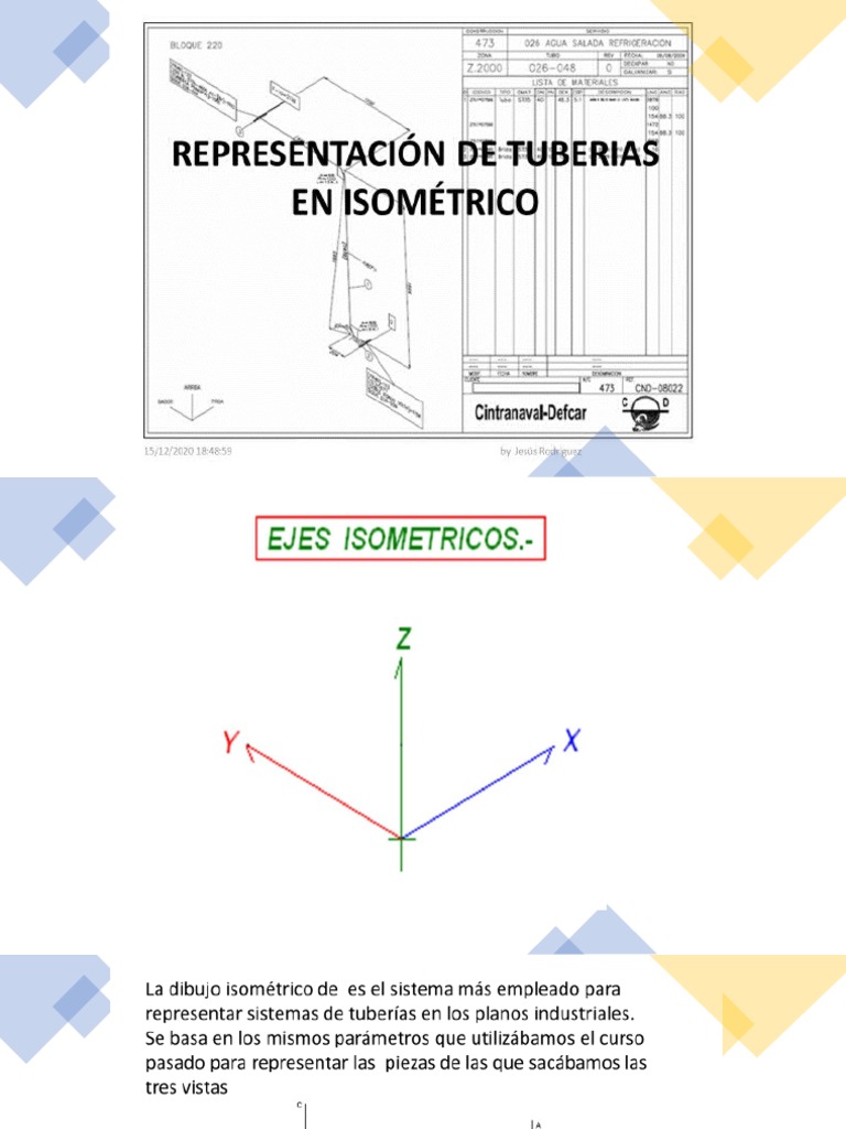 13-Presentación de Tuberias en Isométrico v1 | PDF