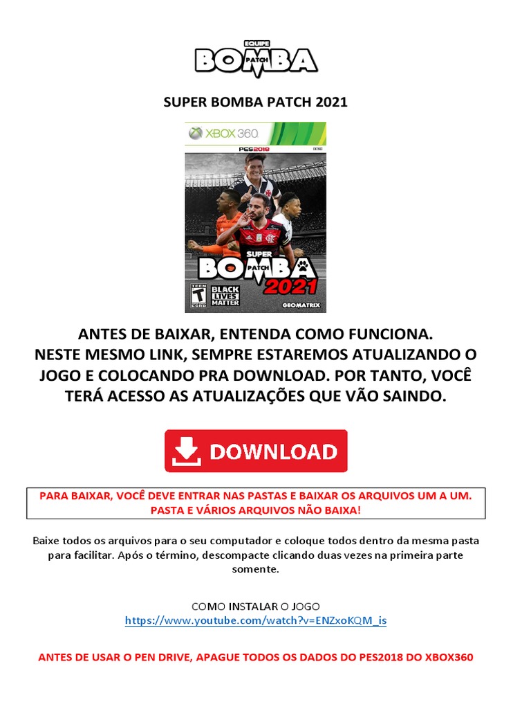 XBOX360 - Super Bomba Patch 2021 | PDF | Pen-drive | Xbox 360