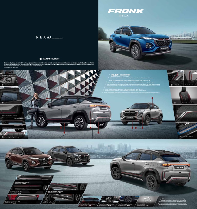 FRONX Accessories Brochure | PDF | Automotive Industry | Rear Wheel ...