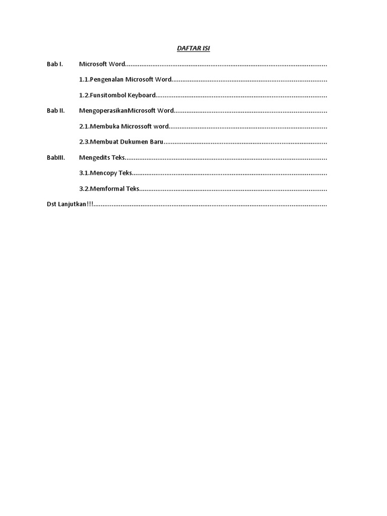 Daftar Isi CP | PDF | Karier & Perkembangan