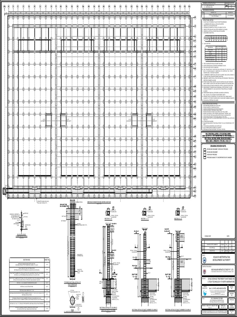 RCC Drawing for SBR Foundation | PDF | Concrete | Composite Material