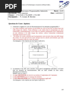 Cours Algorithme Et ProgrammationChapitre1 PDF | PDF | Programme informatique | Programmation