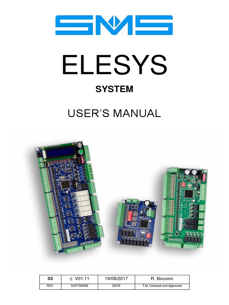 ELESYS System User Manual Overview | PDF | Elevator | Switch