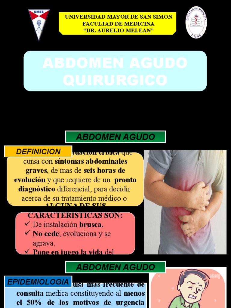 Abdomen Agudo | PDF | Abdomen | Enfermedades digestivas