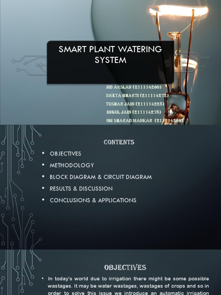 Smart Plant Watering System | PDF | Irrigation | Arduino Smart Plant Watering System | PDF | Irrigation | Arduino