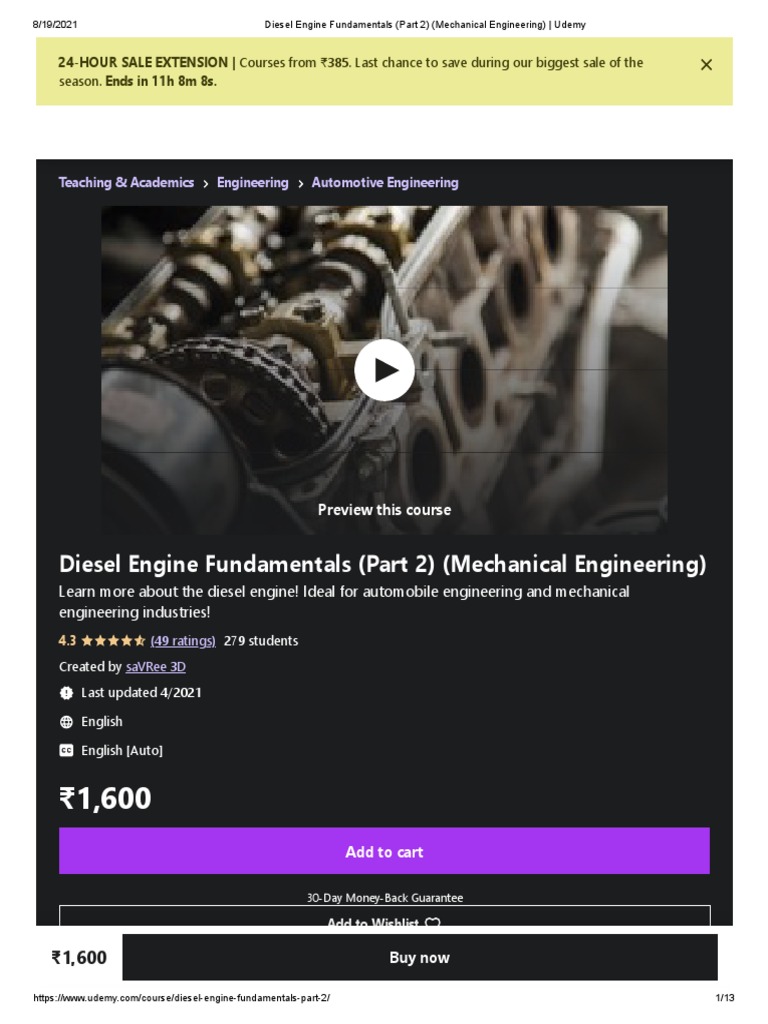 Diesel Engine Fundamentals (Part 2) (Mechanical Engineering) - Udemy ... Diesel Engine Fundamentals (Part 2) (Mechanical Engineering) - Udemy ...
