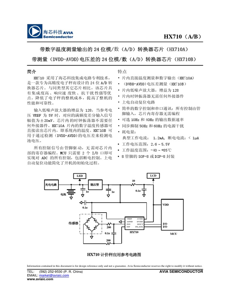 HX710A Aviasemiconductor | PDF