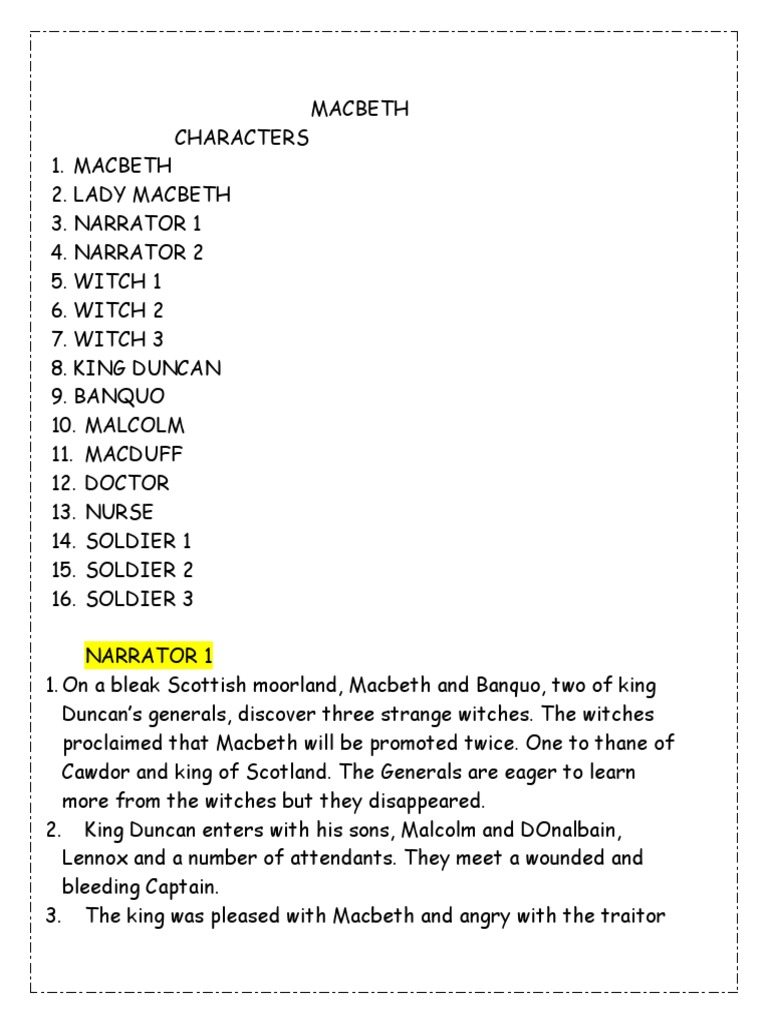 Macbeth | PDF | Macbeth