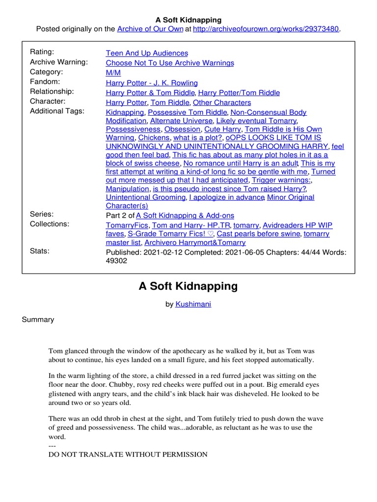 A Soft Kidnapping | PDF