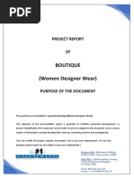 Project Report On Readymade Garments | PDF | Clothing | Retail