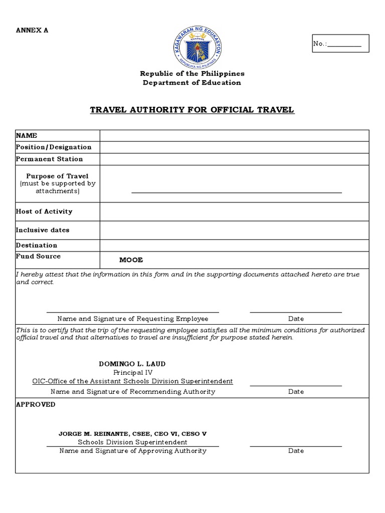 Forms For Travel Expense | PDF | Government