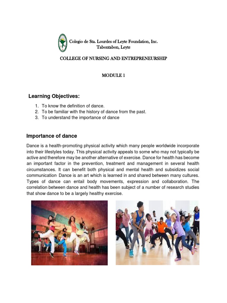 Pathfit 3: Dance History Overview | PDF | Dances | Ballet