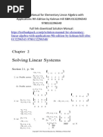 Solution Manual For Elementary Linear Algebra | PDF | System Of Linear ...